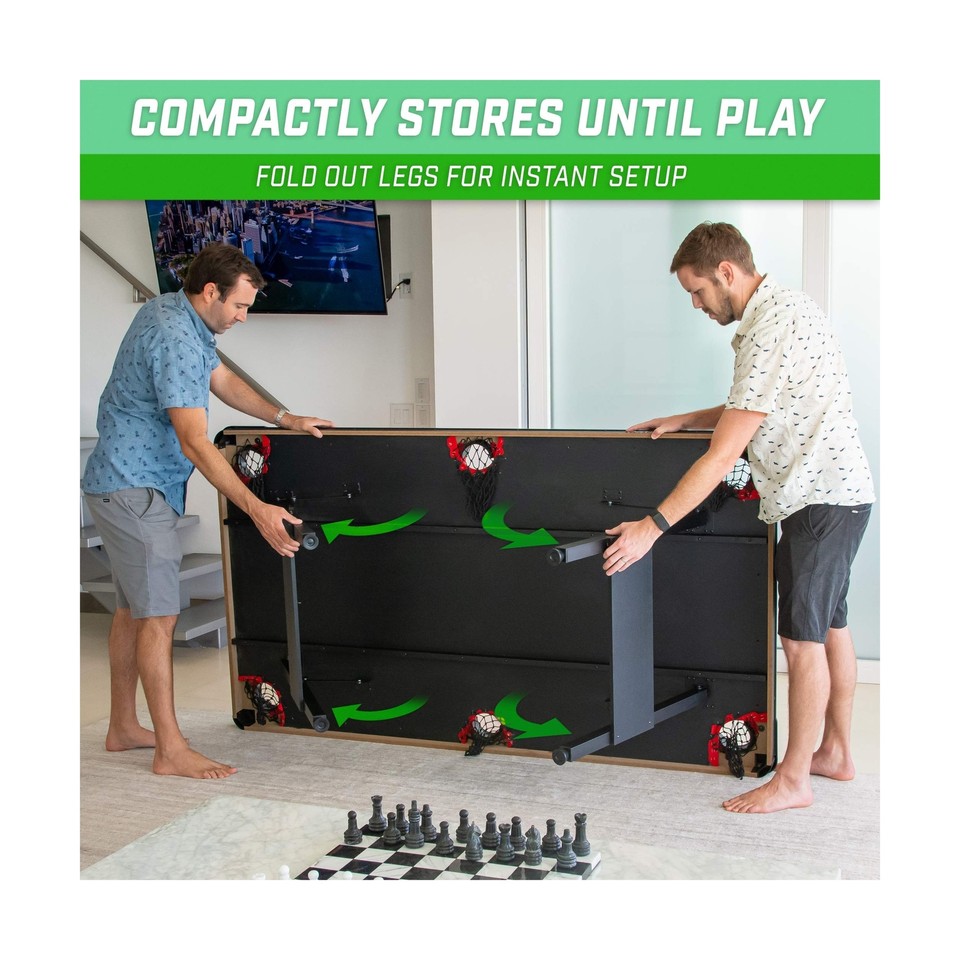 GoSports 6, 7, or 8 ft Billiards Table - Portable Pool Table - Includes ...