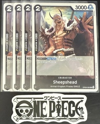 4x One Piece OP08-083 UC Sheepshead - ENG - Regular - Play Set - TCG ...