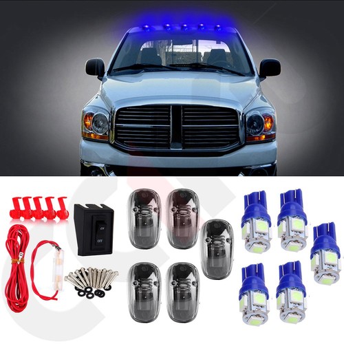 (5) Cab Marker Top Running Clear Accembly for 99-02 Dodge Ram 1500 2500 ...