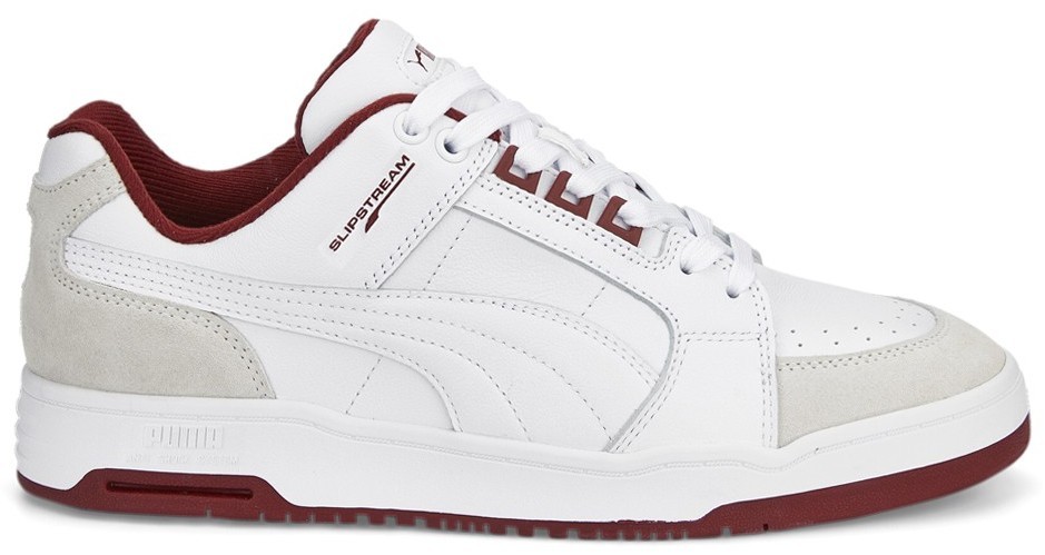 Size 9.5 - Puma Slipstream Lo Retro White Intense Red for sale online ...