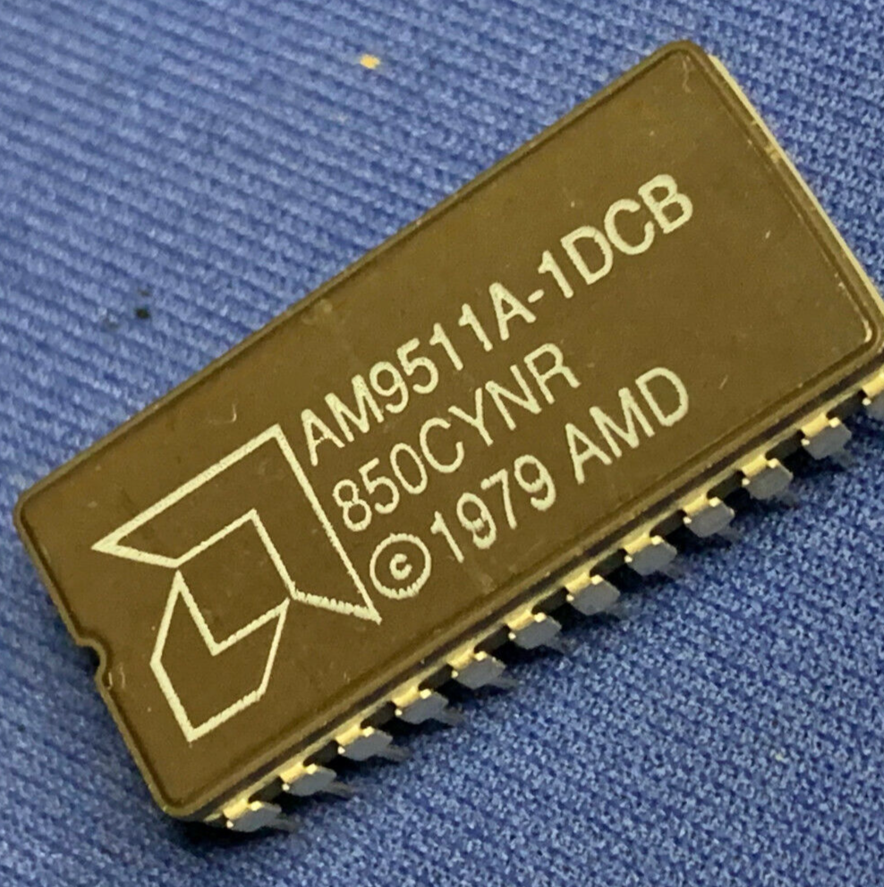 AM9511A-1DCB AMD AM9511 40-PIN CERDIP Collectible NEW 1988 RARE LAST ...
