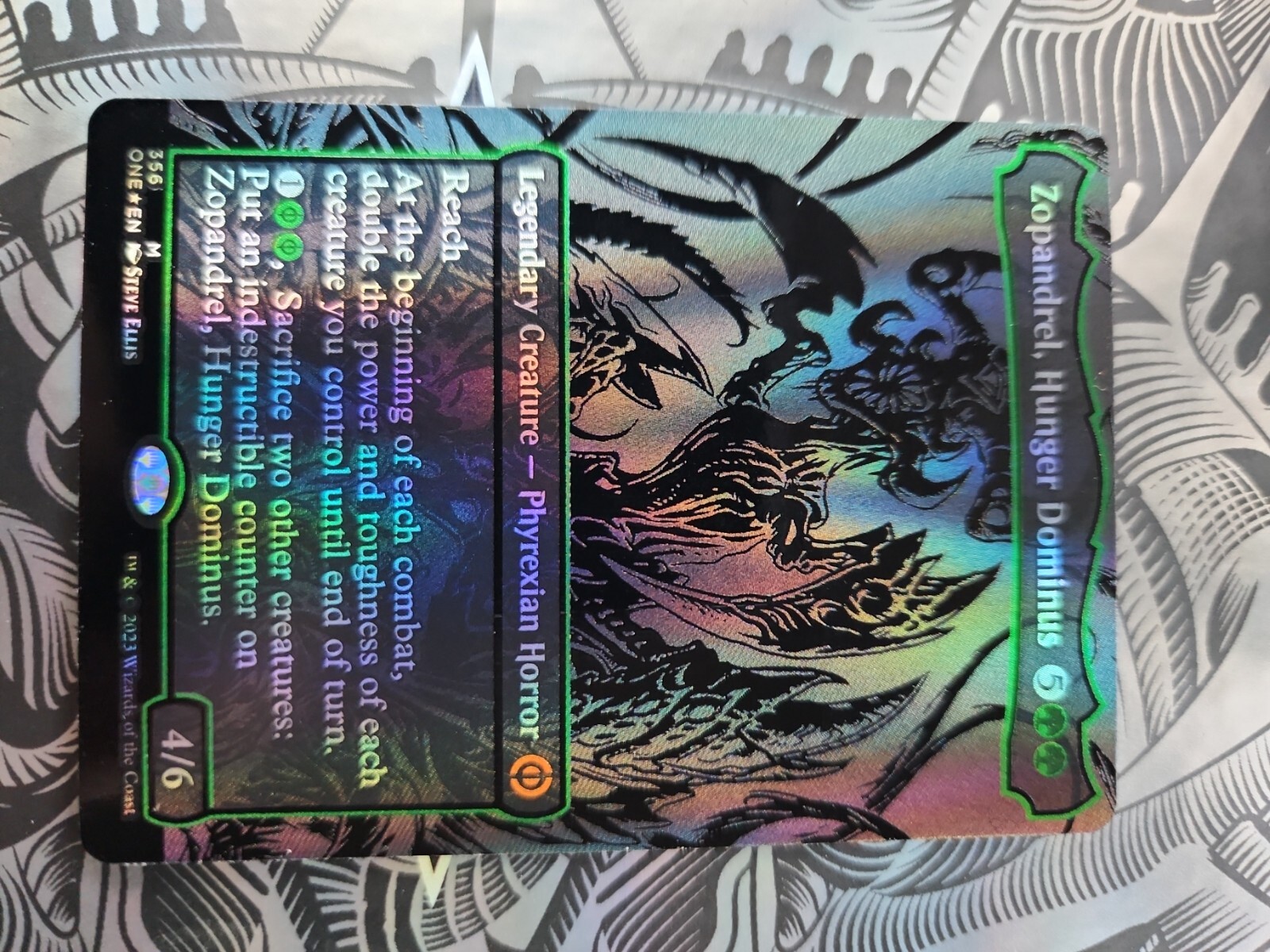 Zopandrel, Hunger Dominus OIL SLICK FOIL | Phyrexia ONE | MTG PRESALE ...