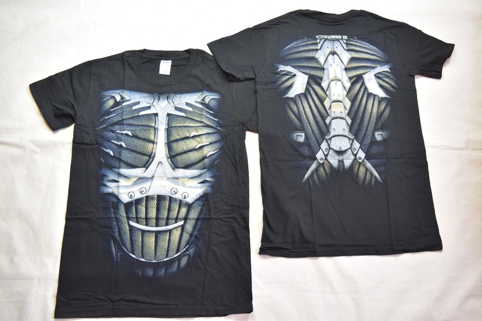 CRYSIS 2 CHEST PLATE & SPINE T SHIRT NEW OFFICIAL SHOOTER VIDEO GAME ...