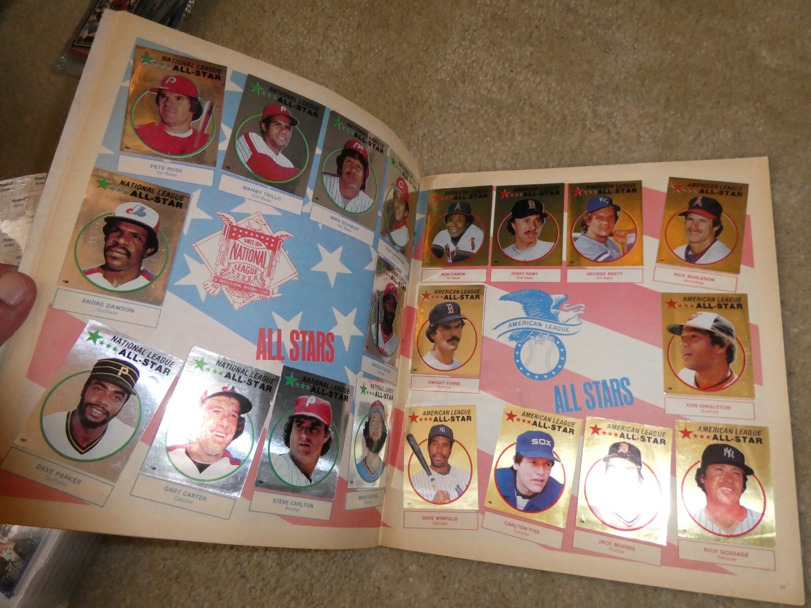Vintage 1982 Topps Baseball Sticker Album Complete with ALL Stickers | eBay