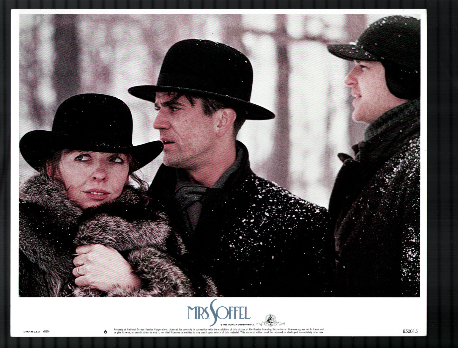 Lobby Card: Mrs. Soffel 11"x14" Lobby Card #1 Diane Keaton Mel Gibson ...