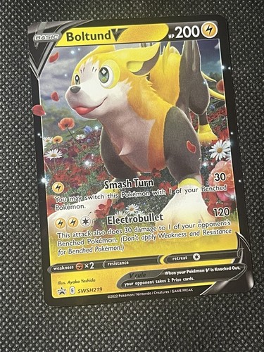 Pokemon BOLTUND V SWSH219 - ULTRA RARE HOLO PROMO - MINT P/F 🆓️📦⚡ | eBay
