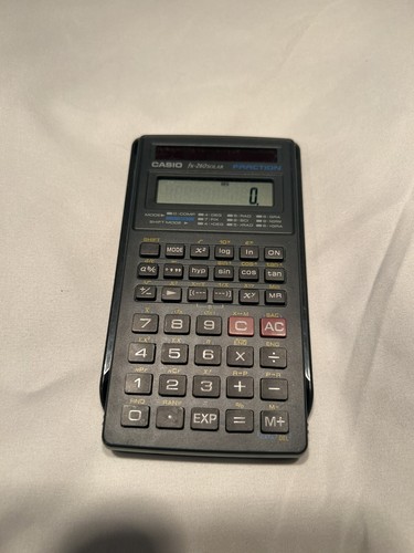 Casio FX-260 SOLAR Fraction Scientific Calculator With Slide Case ...