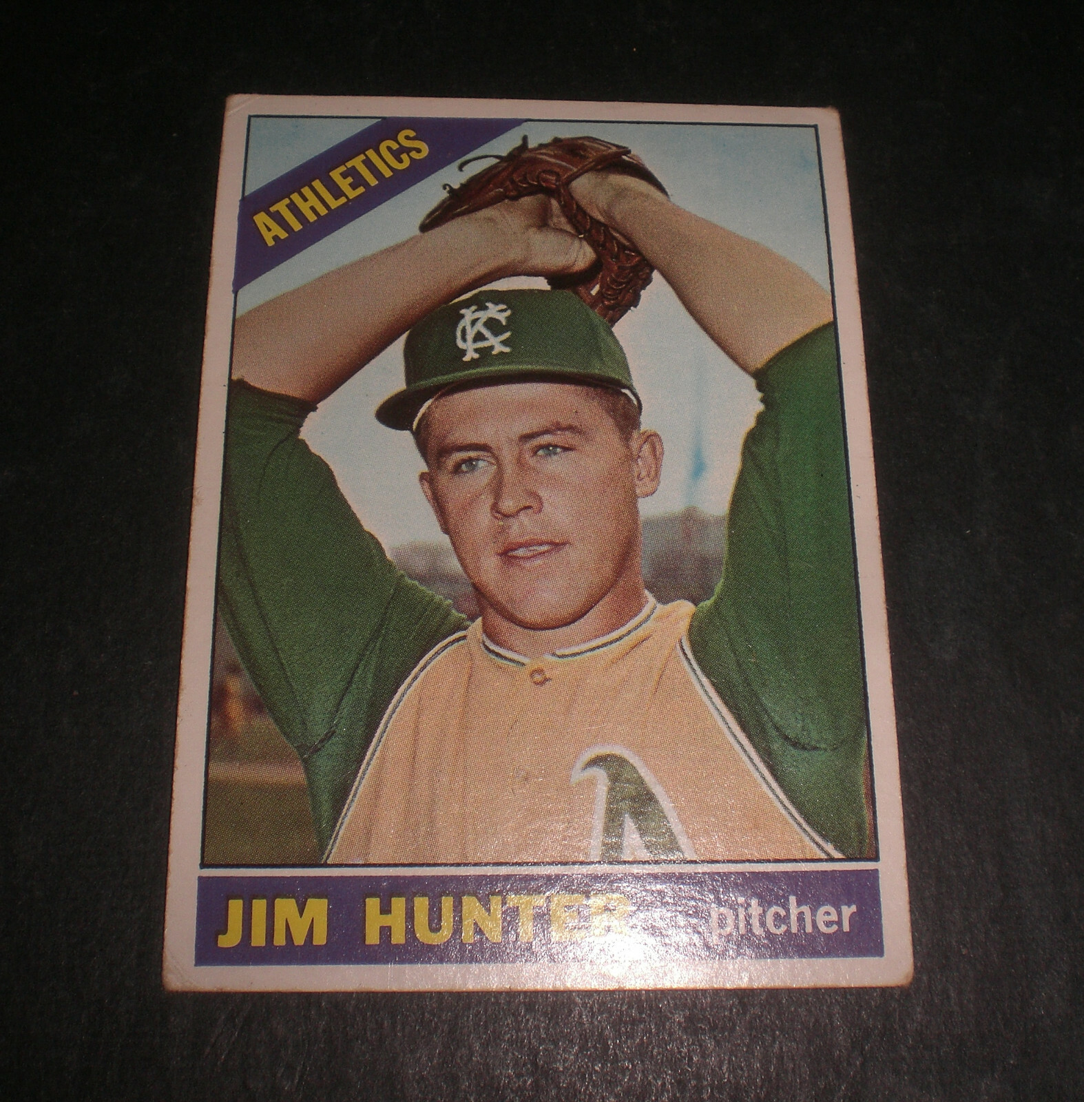1966 JIM HUNTER TOPPS BASEBALL CARD - #36 | eBay