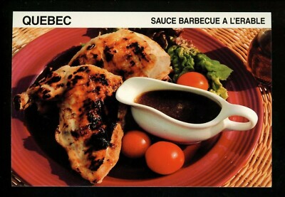 Recipe postcard WW BBQ Maple Sauce Sauce Barbecue a L'Erable Quebec ...