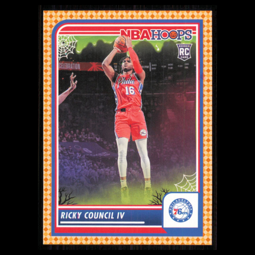 Ricky Council IV Rookie #168 2023 Hoops Haunted Philadelphia 76ers ...