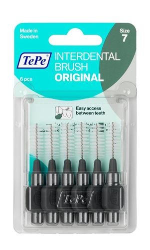 TePe interdental brush 1,3mm gray 6 pcs | eBay