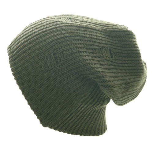 Men Women Crochet Knit Oversize Baggy Beanie Cap Slouch Distress ...