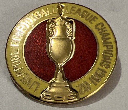Liverpool Fc pin badge , 1981 - 1982 League Champions, Old Quality ...