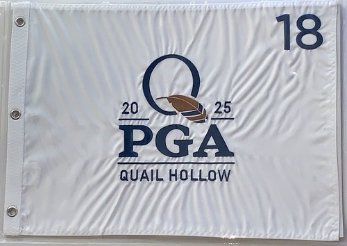 2025 Pga Championship Flag Quail Hollow white embroidered pin flag new ...