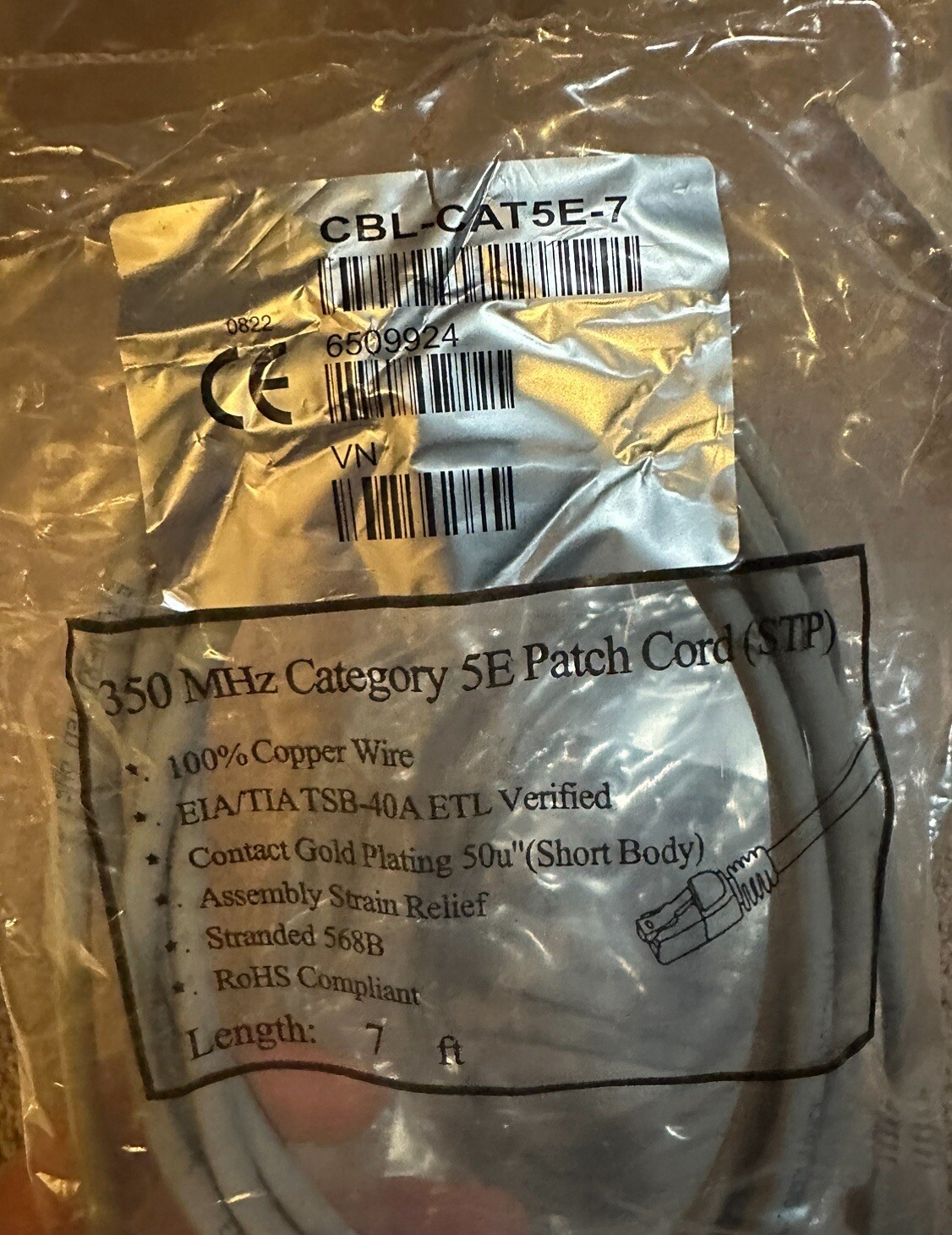 Crestron - Cordset Cable & Wire CBL-CAT5E-7 | eBay