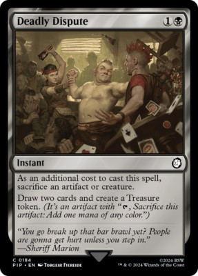 Deadly Dispute (184) FOIL Fallout NM Instant Common MAGIC MTG CARD ...