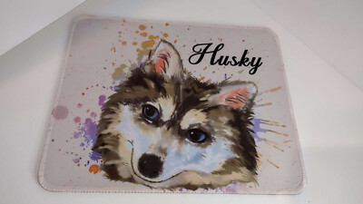 Wolf Husky Dog art Mousepad Mouse Pad Great Gift Idea for Husky lover ...