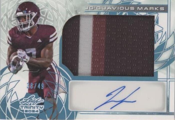 2024 Leaf Trinity - Patch Autographs Jo'Quavious Marks #PA-JQM Platinum ...