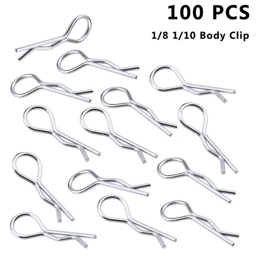 100pcs RC Car Body Clips R Shell Cotter Pins for Traxxas Slash Rustler ...