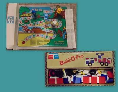 Vintage 1965 & 1988 Tupperware Toys, BUILD-O-FUN & LIL TUPPER'S TRAVELS ...
