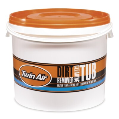 Twin Air Cleaning Tub- with Cages ORA + BLK (10L) for KTM 125 SX 1994 ...