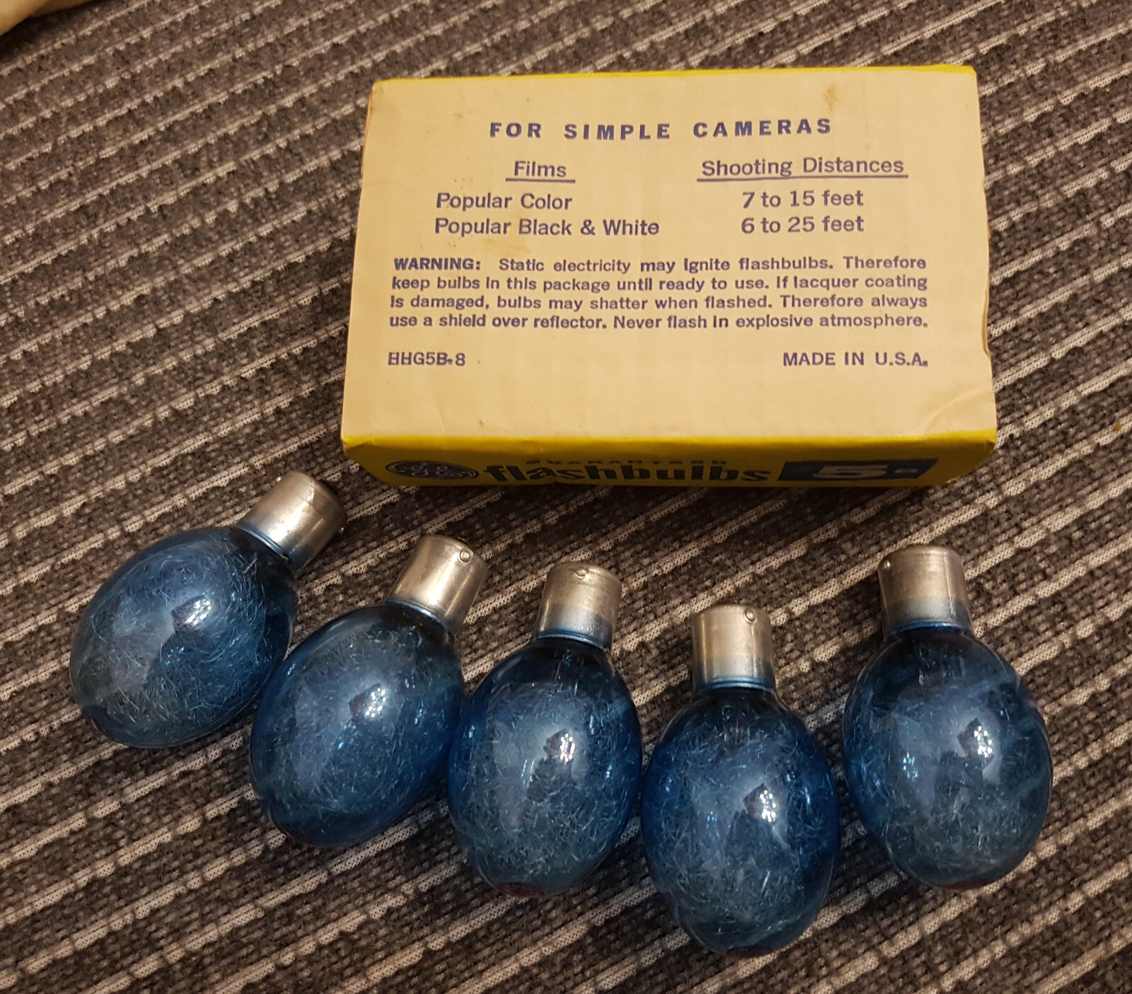 General Electric 5B (vintage) flashbulbs 5 new bulbs | eBay