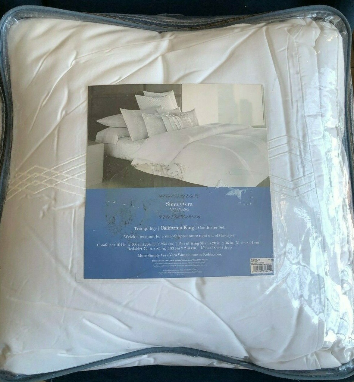 Simply VERA WANG Tranquility CAL KING Comforter Set 4-pc w/Shams ...