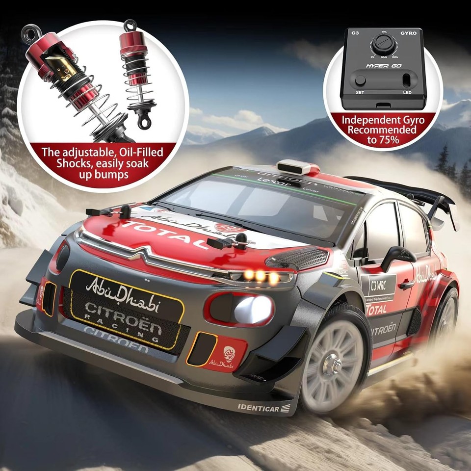 Hyper GO 14303 1/14 Citroen C3 Fast RC Cars for Adults, Max 40Mph ...