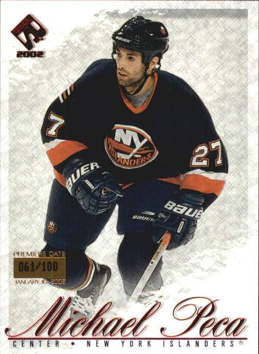 2001-02 Pacific Private Stock - Michael Peca #59 Premiere Date /100 for ...