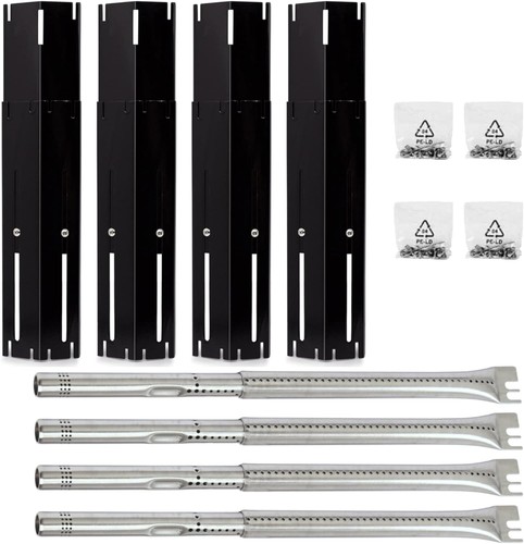 Set of 4 Universal Heat Plates & 1/2 inch Burner Replacement for Bbq ...