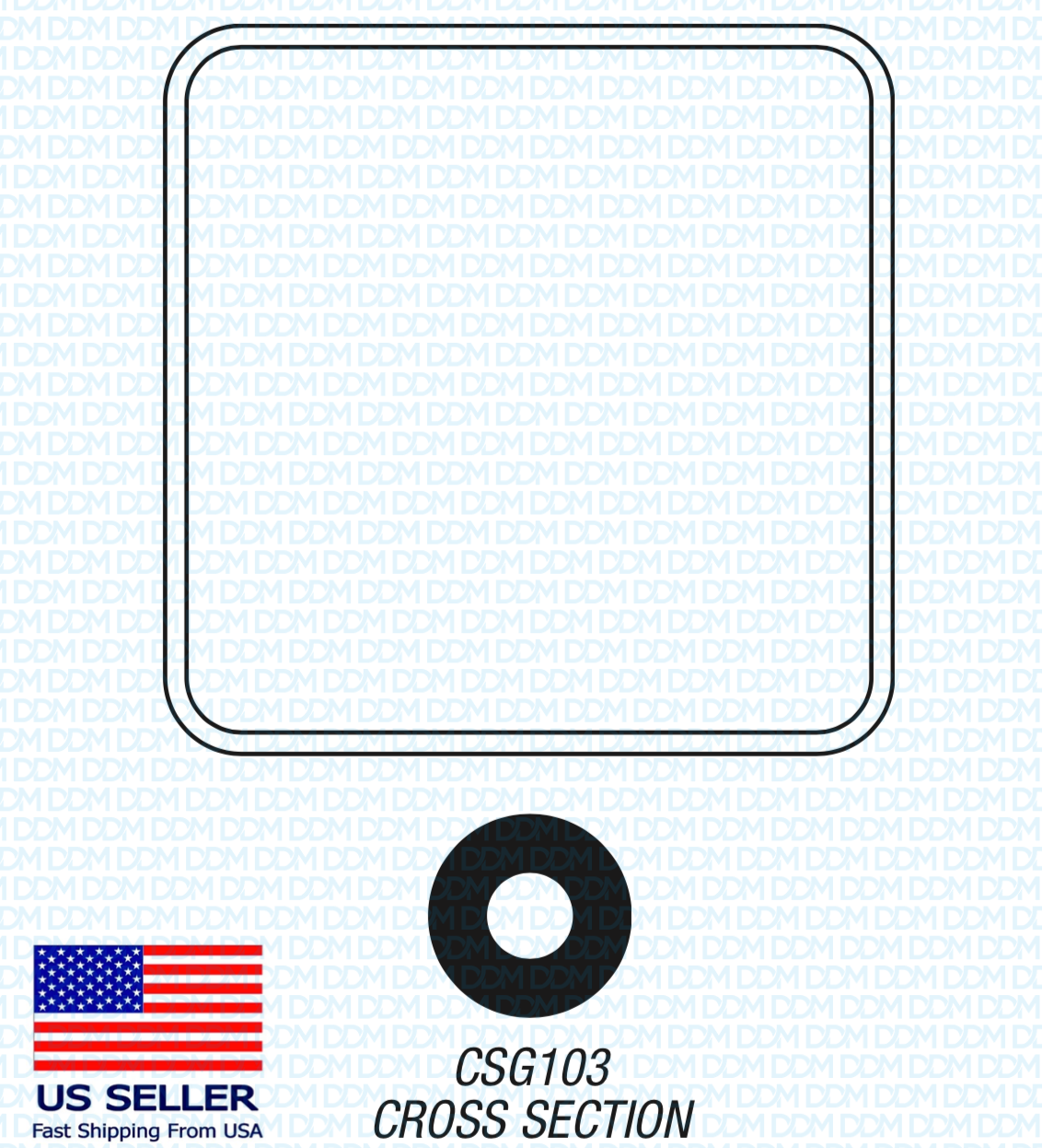 Door Gasket (21" x 21") CSG103 for Getinge /Castle 500 Series - OEM ...