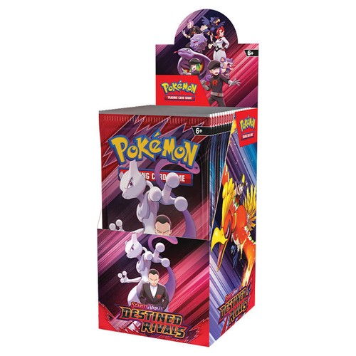 Pokemon Destined Rivals Sealed Half Booster Box (18 Packs) - FREE ...