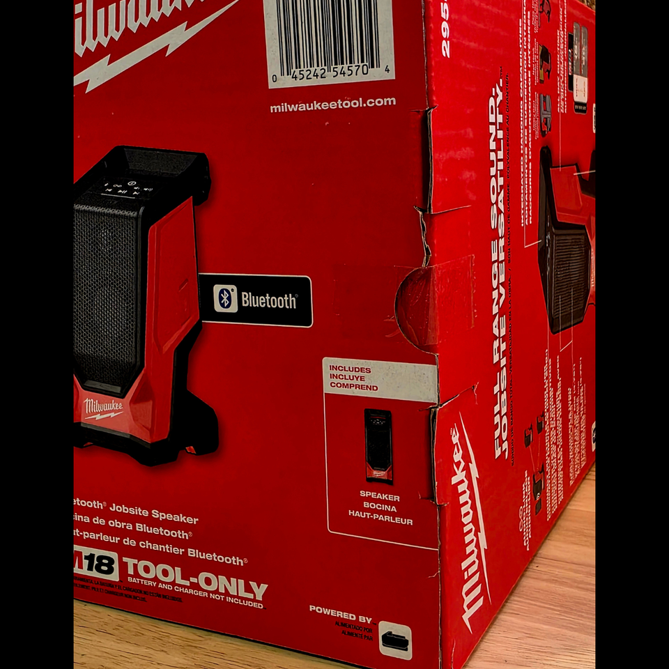 Milwaukee M18 Cordless 2954-20 Bluetooth 5.3 Jobsite Speaker 18V - Tool ...