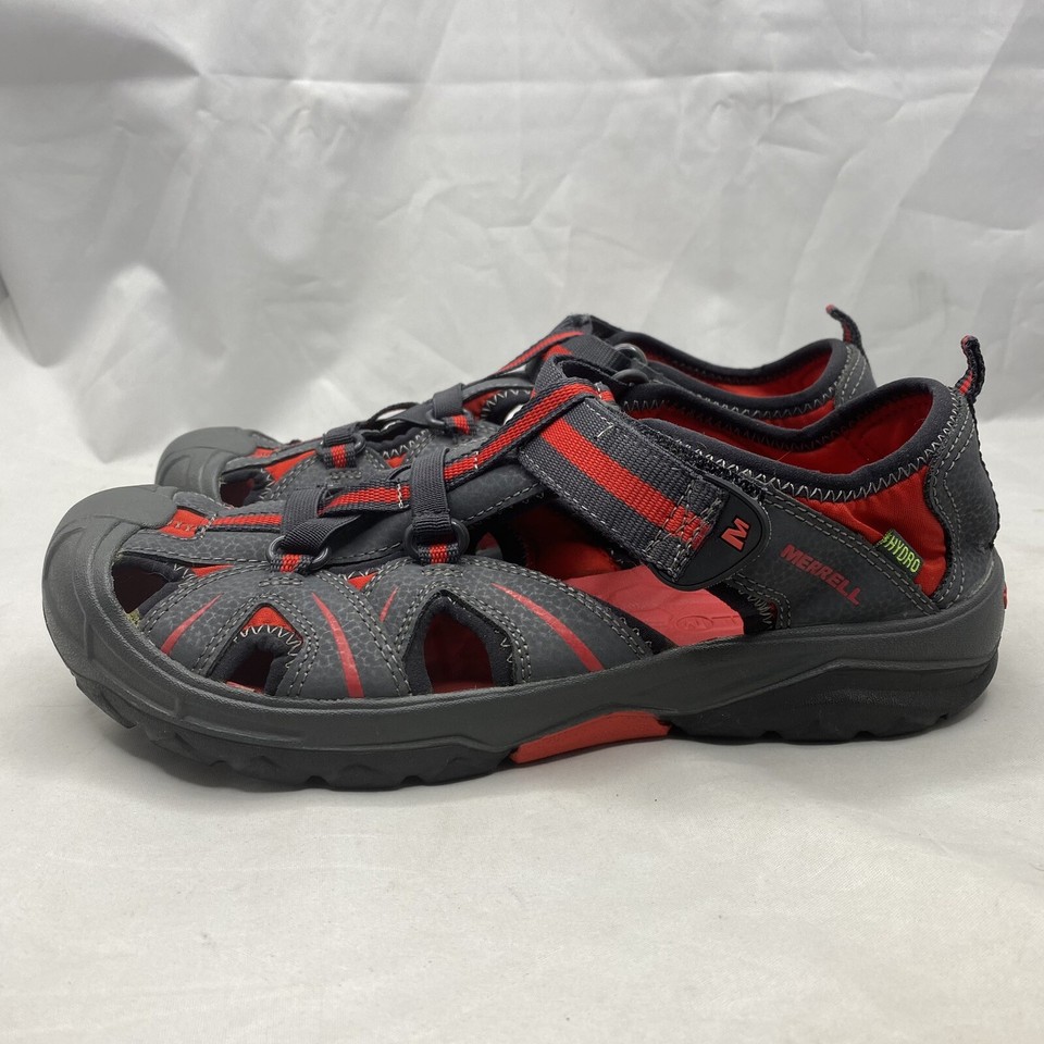 Merrell Hydro Hiking Sandals Waterproof Grey Red Closed-Toe Mens 6 ...