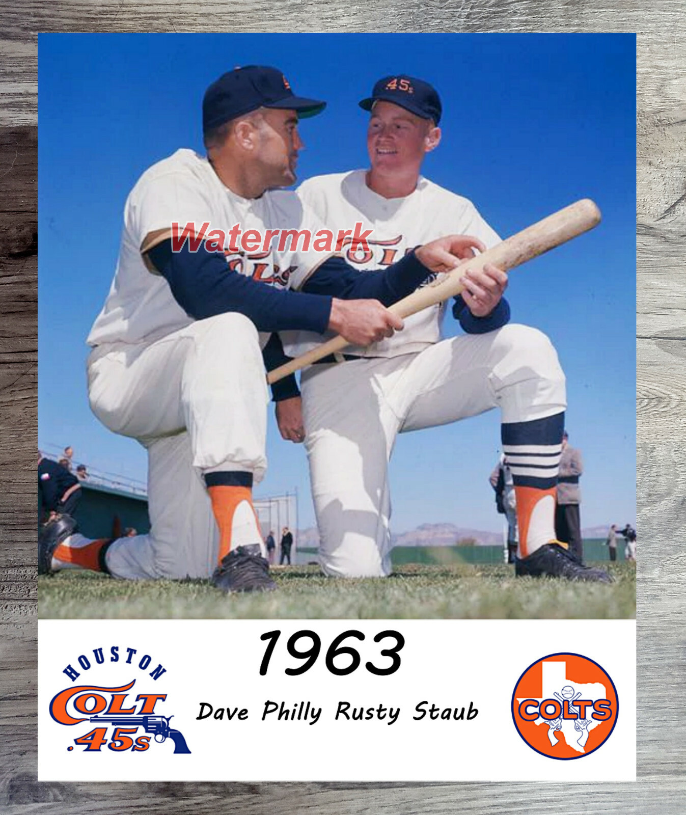 MLB 1963 Houston Colt .45's Dave Philly & Rookie Rusty Staub 8 X 10 ...