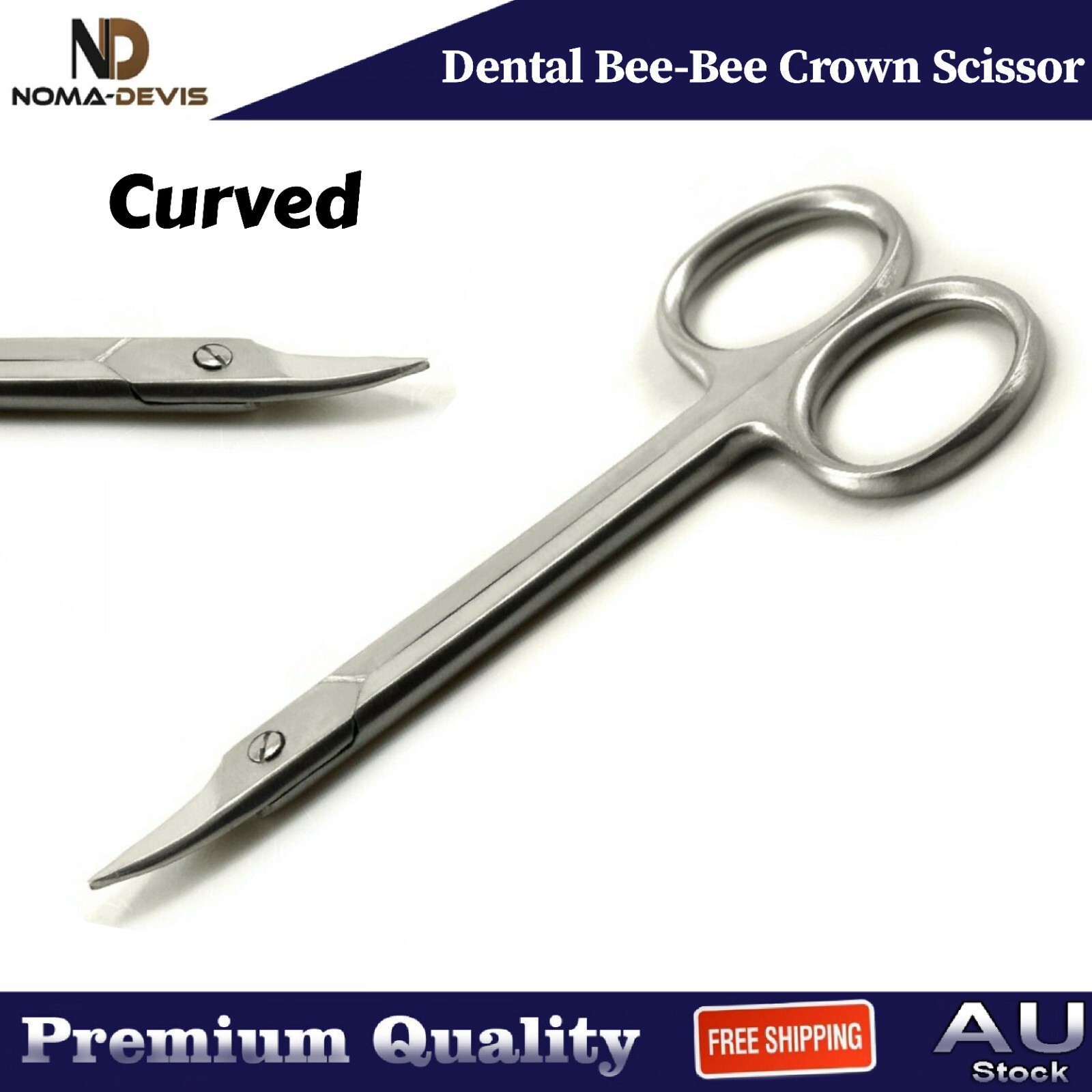 Bee-Bee Crown Gum Scissors Straight & Curved Dental Tissue Shears Set ...