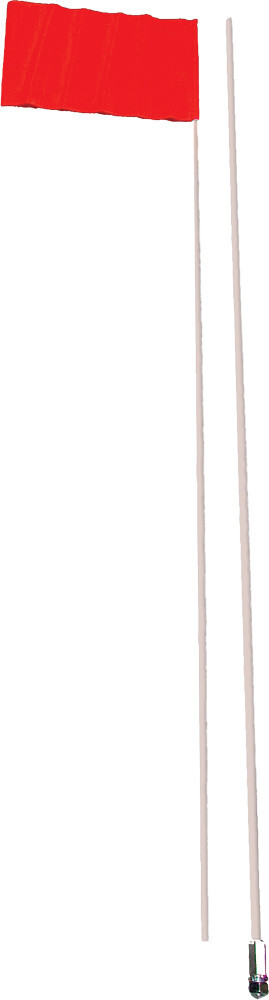 SAFETY 2PC FIBER SAFETY FLAG 9"X12" 9FT STRAIGHT MOUNT PART# #6B | eBay