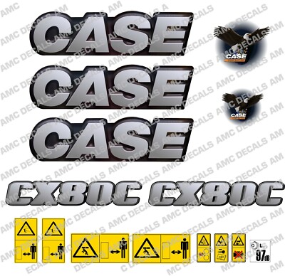 CASE CX80C DIGGER DECAL STICKER SET | eBay