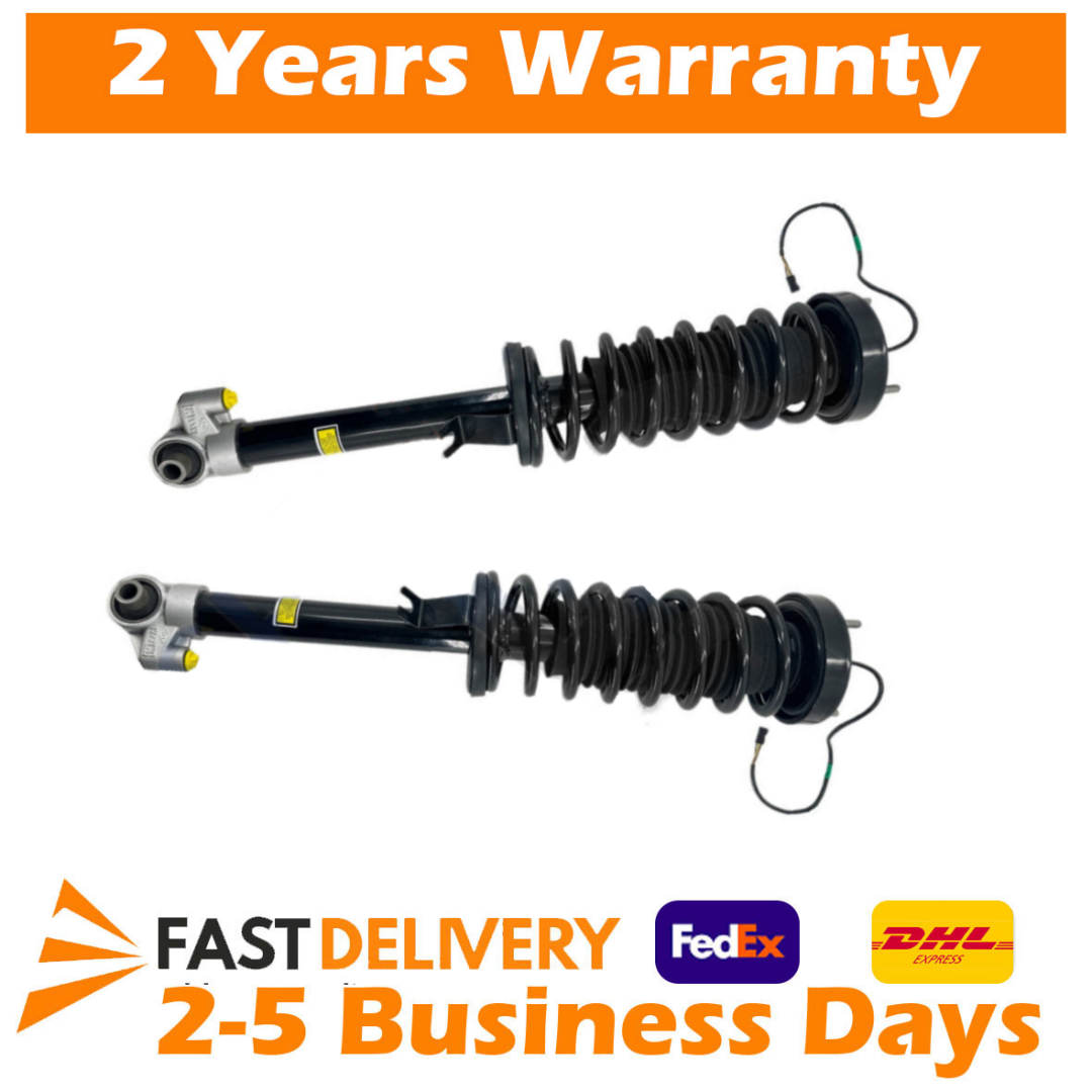2X Rear LH RH Spring Shock Struts Assys w/EDC For BMW E38 740i 740iL ...