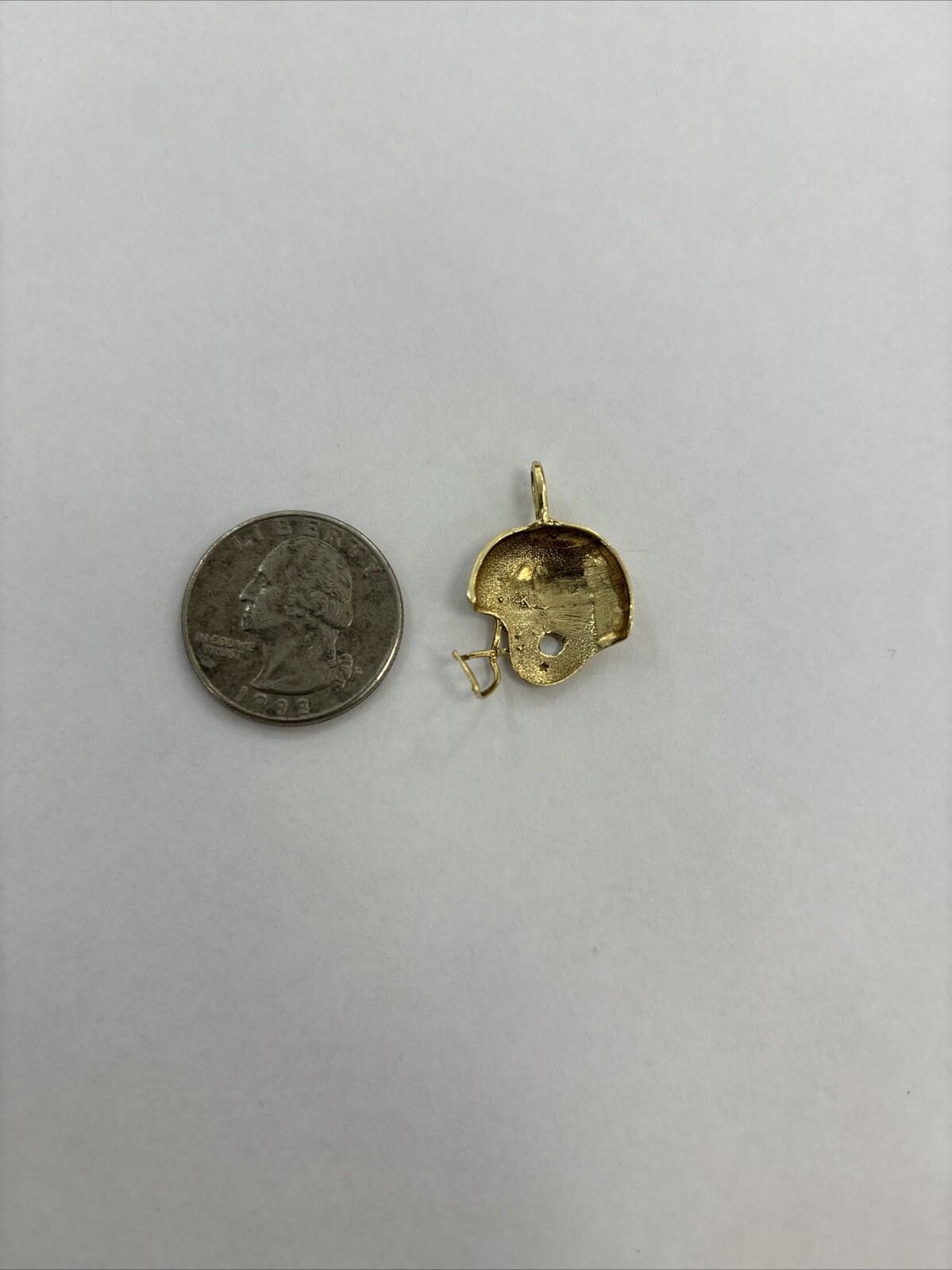 14kt yellow gold ny giants helmet pendant 2.7g | eBay