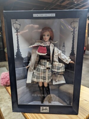 Barbie Doll Limited Edition Burberry Mattel #29421 NRFB SEALED (red ...