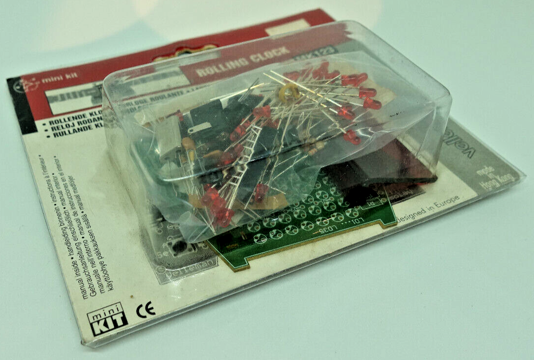 Velleman LED Rolling Digital Clock DIY Electronic Soldering Project Kit ...