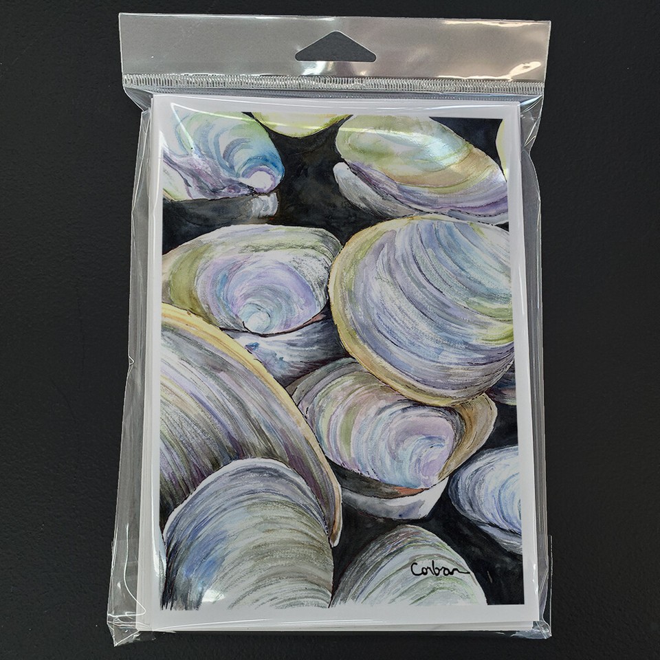 Clam Quahog Shells Greeting Cards And Envelopes Pack Of 8 | eBay