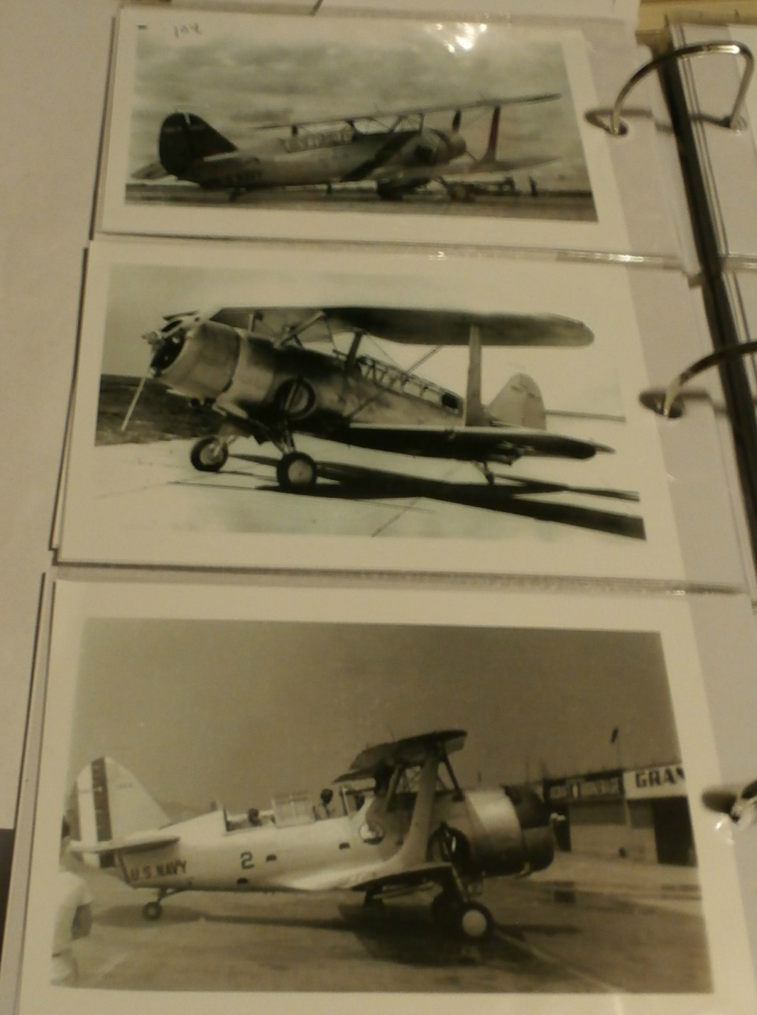 Lot of 3: U.S. Navy Biplanes Set #104 - Black & White Photographs 4" x ...