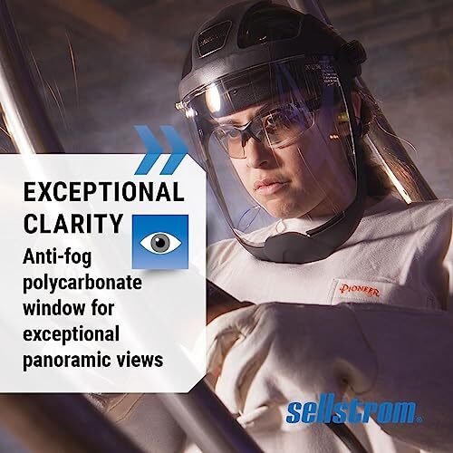 DP4 Face Shield - Lightweight Mask with High Impact Clear Window, Chin ...