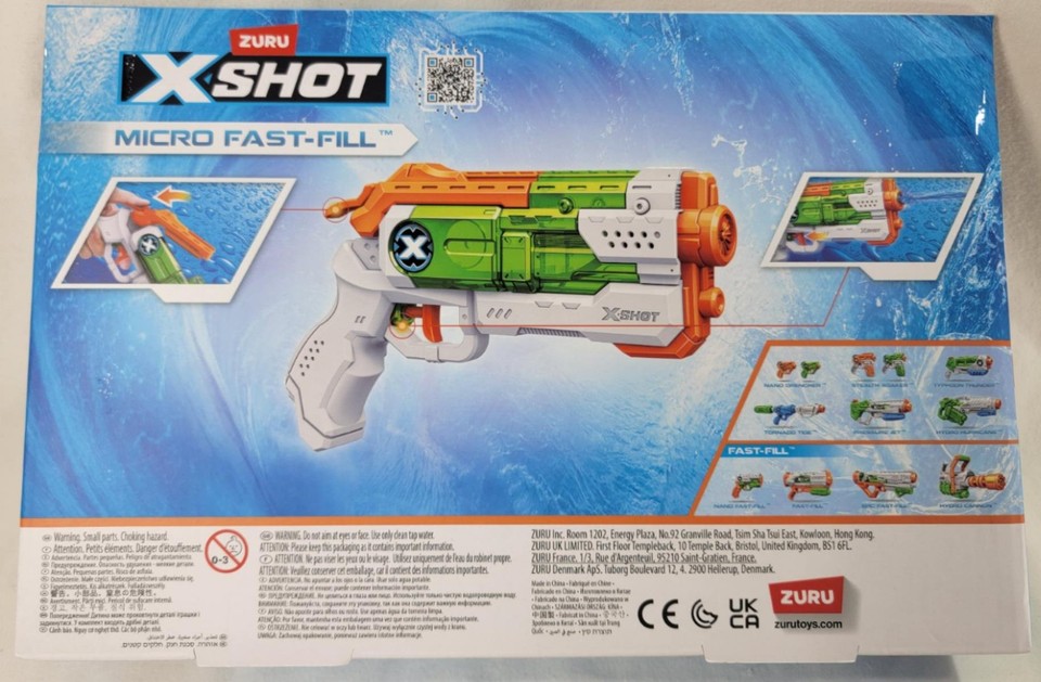ZURU X‑SHOT Micro Fast‑Fill Water Blaster – Instant 1‑Second Refill ...