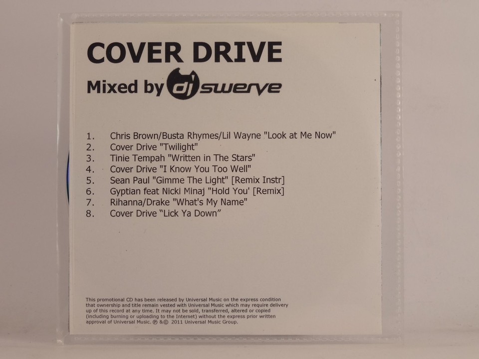 DJ SWERVE COVER DRIVE MIXTAPE (547) 8 Track Promo CD Album also Picture ...