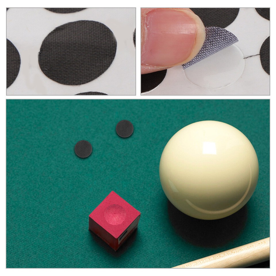 3 Sheets Billiard Table Black Dots Pool Table Marker Dots Billiard ...