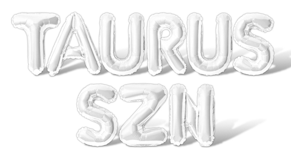 TAURUS SZN Letter Balloon Banner - DIY Birthday Party Zodiac Sign ...