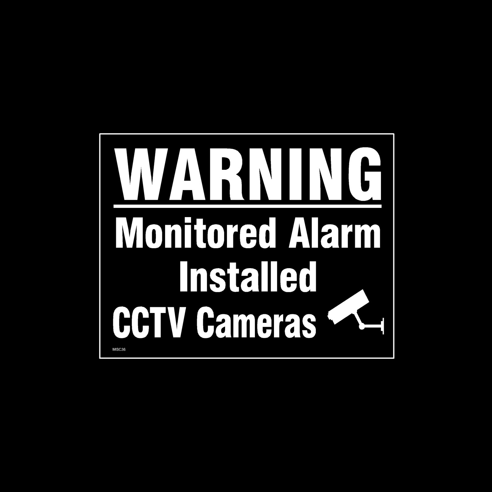 CCTV Window Stickers Sign, Sticker - All Materials - Choose Your Design ...